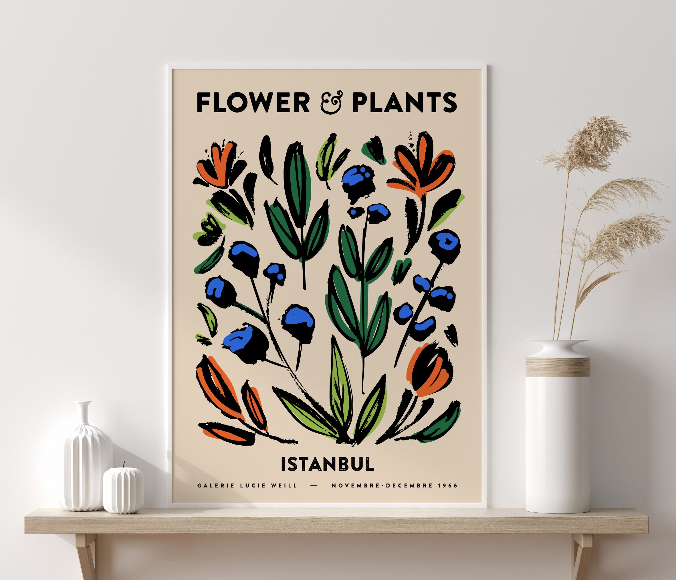 Flower Market Istanbul Plants Poster Printable Poster - Etsy