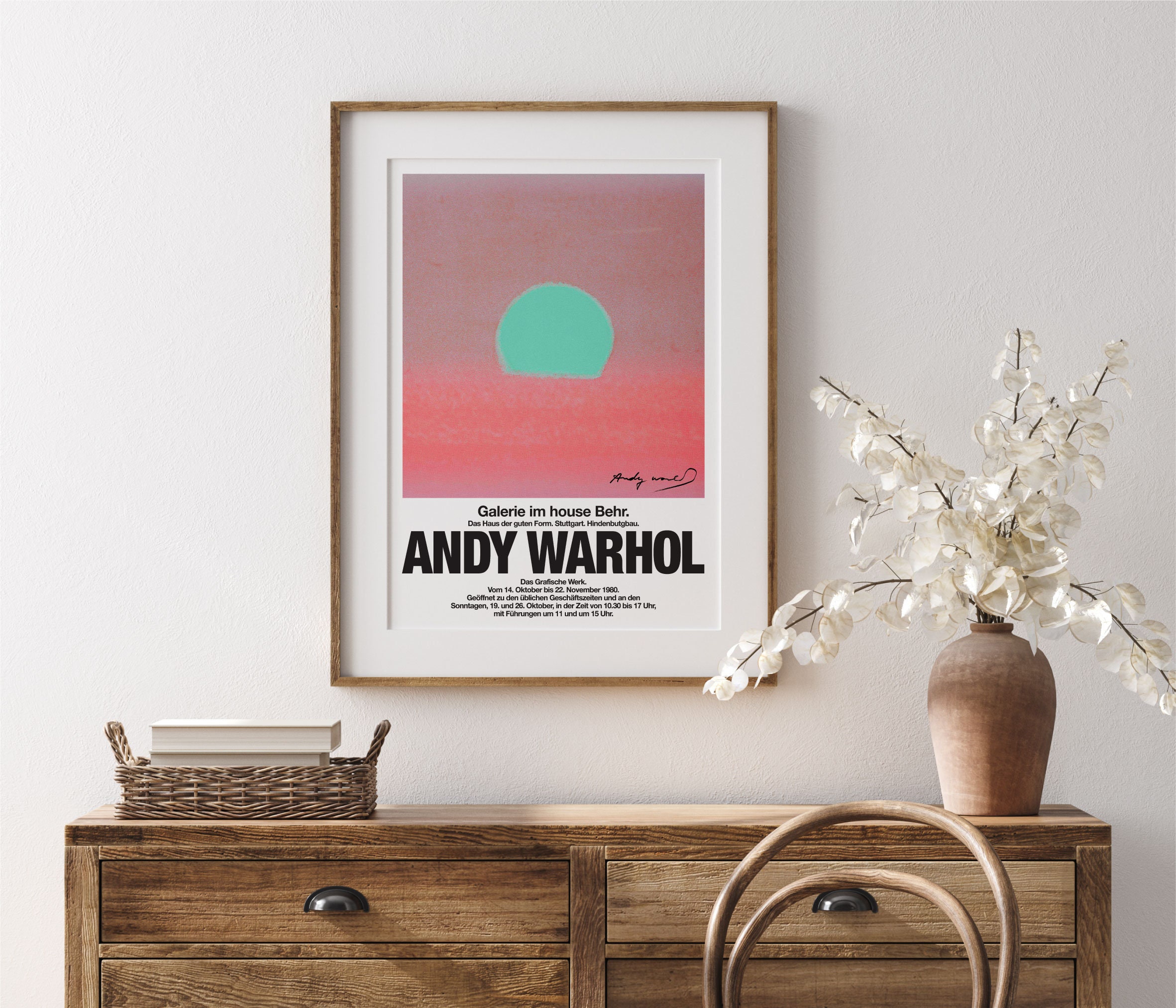 Andy Warhol Poster Andy Warhol Sunset Warhol Art Print | Etsy