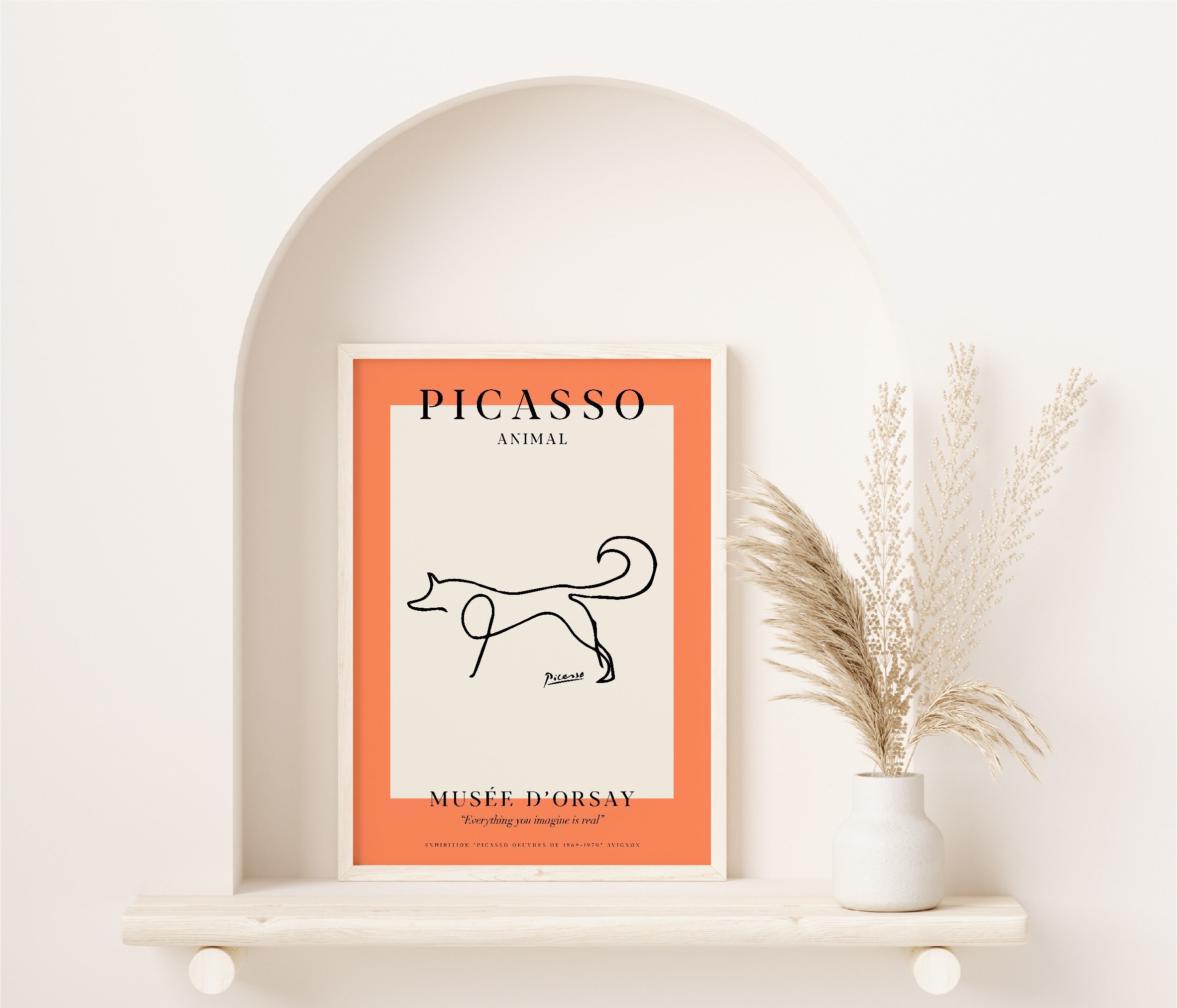 Picasso Fox Art Print Picasso Freedom Picasso Animal Art | Etsy
