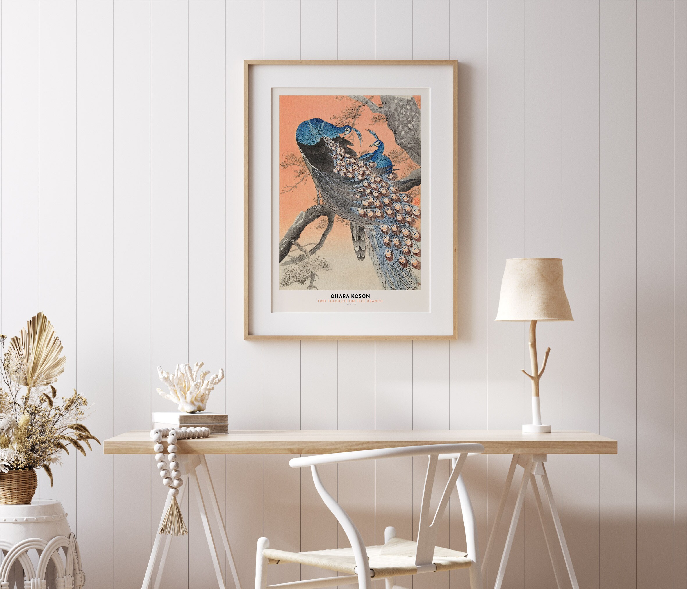 Ohara Koson Peacock Poster Japanese Art Print Hokusai Print - Etsy