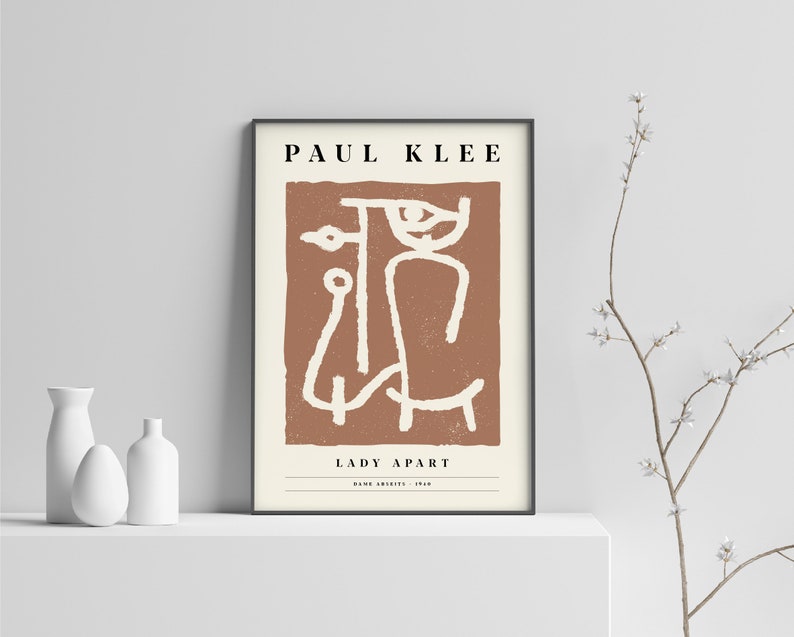 Paul Klee Poster Paul Klee Woman Art Print Abstract Klee - Etsy