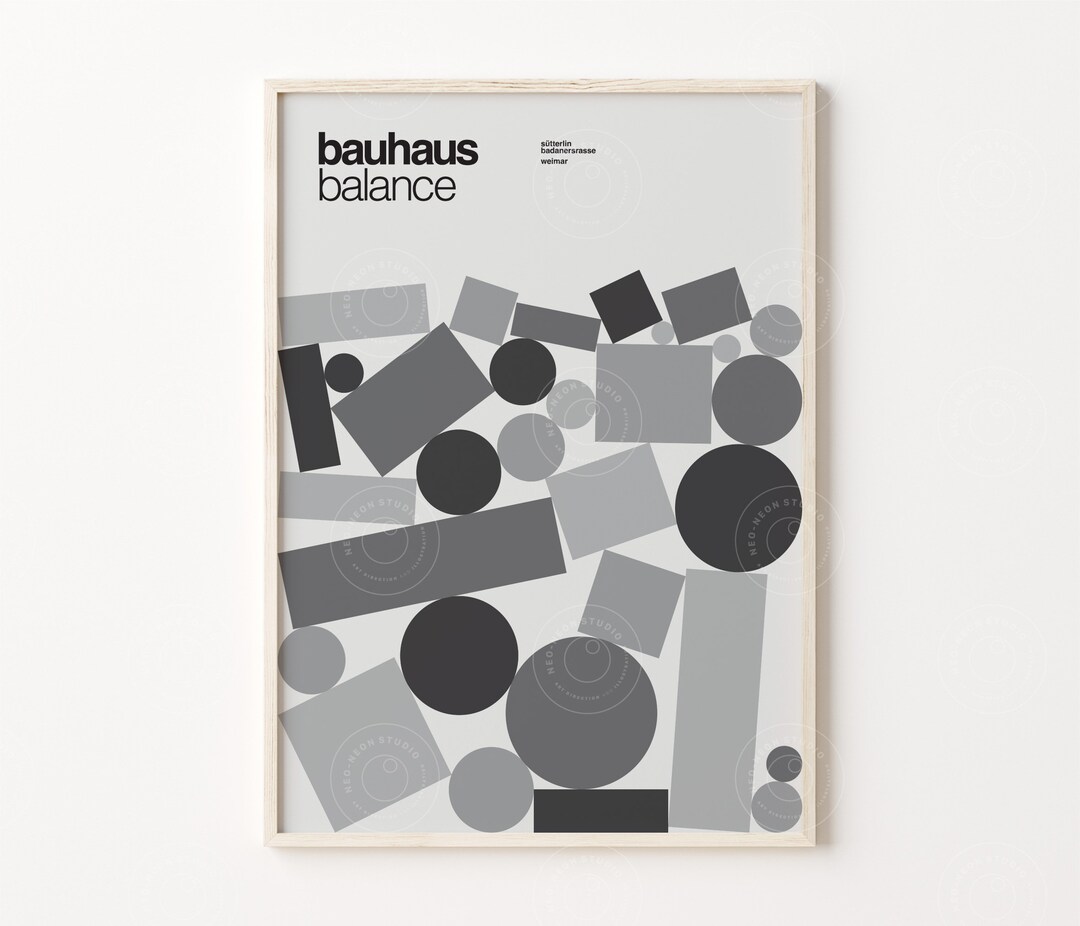 Bauhaus Poster, Digital Download, Bauhaus Art Print, Bauhaus Exhibition ...