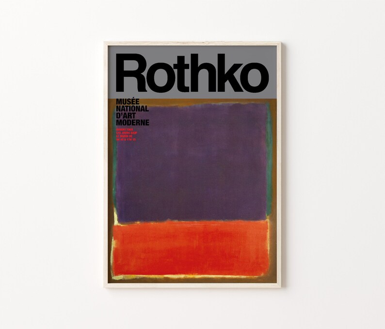 Rothko Printable Poster Mark Rothko Poster Mark Rothko - Etsy