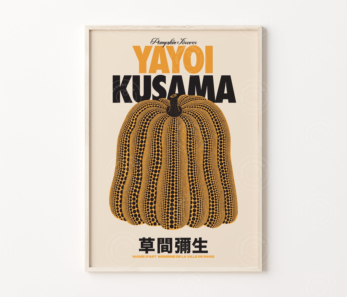 Kusama Printable Poster Yayoi Kusama Art Print Kusama - Etsy