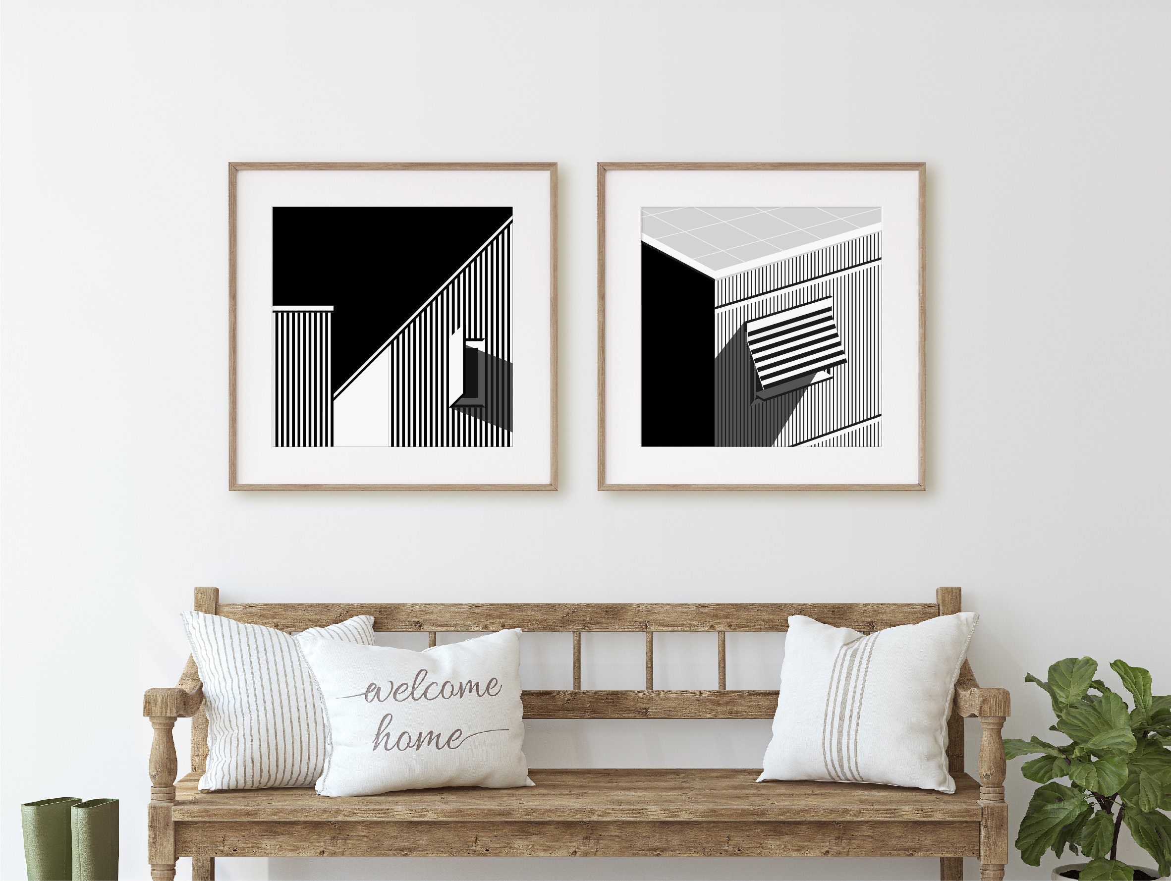 Architectural Art Print Modern Art Poster Living Room Decor - Etsy