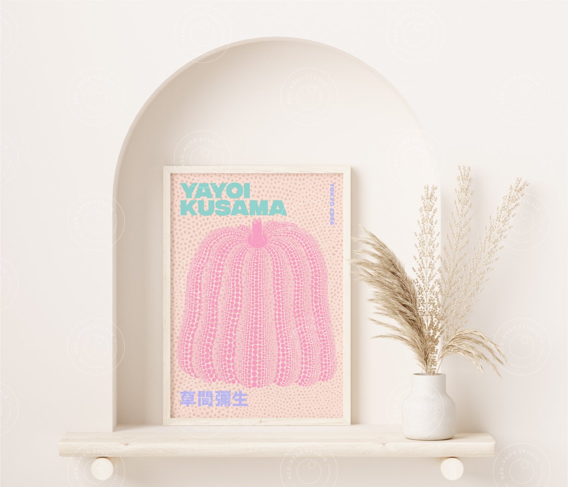 Yayoi Kusama Art Print Yayoi Kusama Pumpkin Poster Digital - Etsy