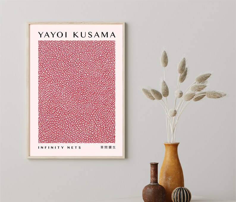 Kusama Infinity Nets Art Print Yayoi Kusama Print Digital - Etsy