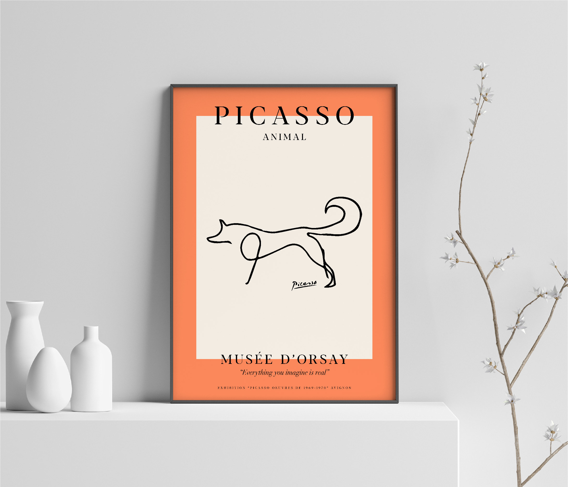 Picasso Fox Art Print Picasso Freedom Picasso Animal Art | Etsy