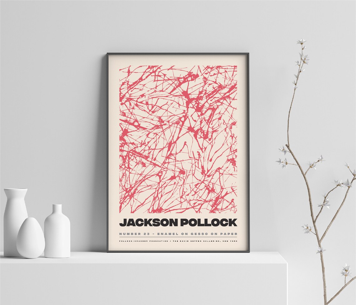 Pollock Poster Jackson Pollock Print Digital Download - Etsy