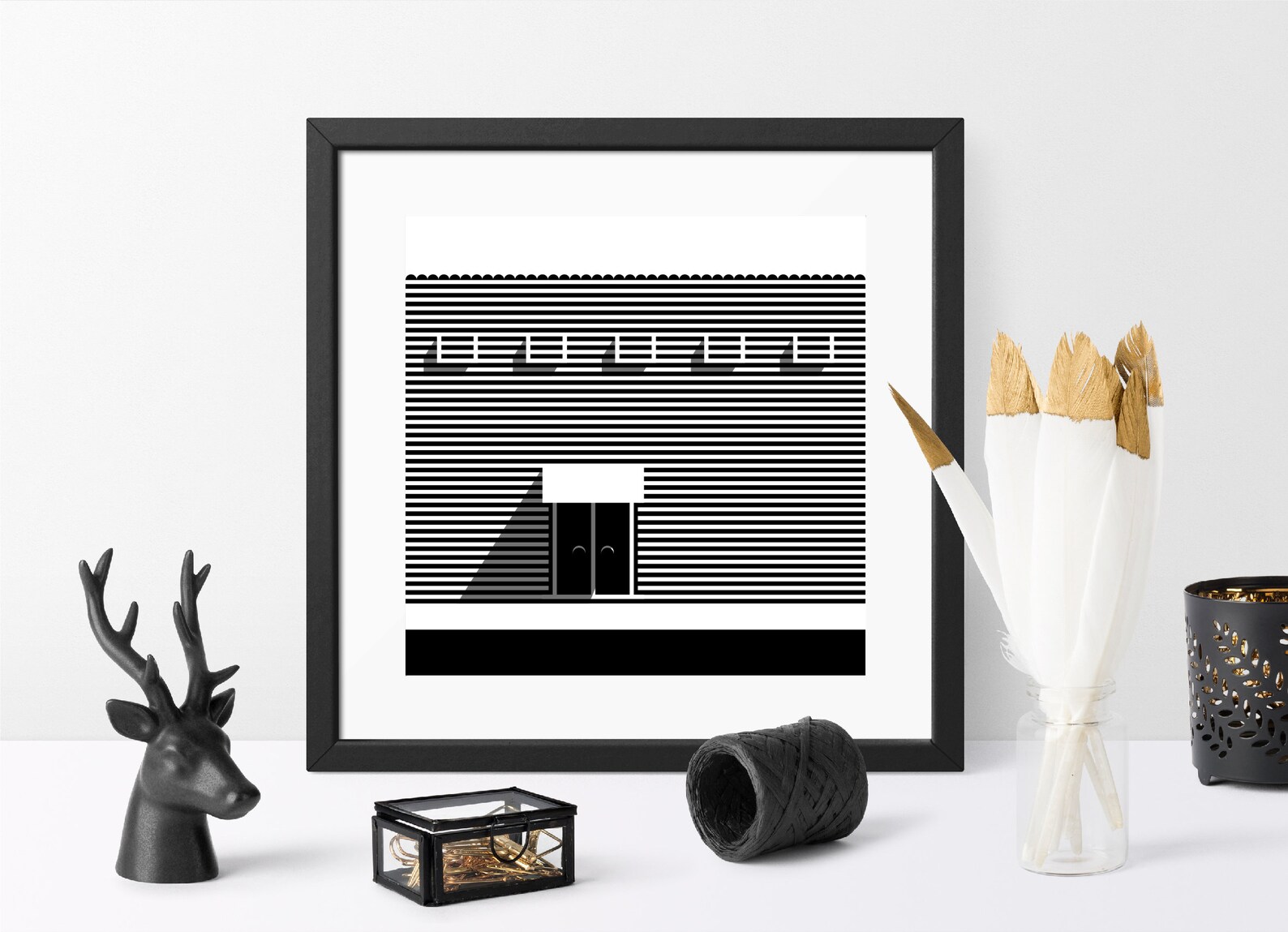 Architectural Art Print Modern Art Poster Living Room Decor | Etsy
