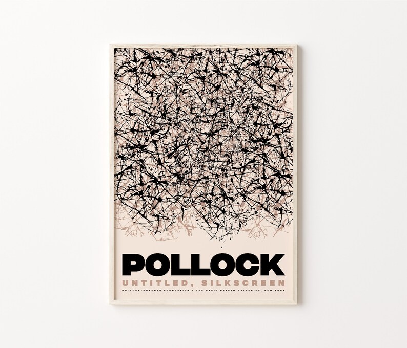 Pollock Poster Jackson Pollock Print Digital Download - Etsy