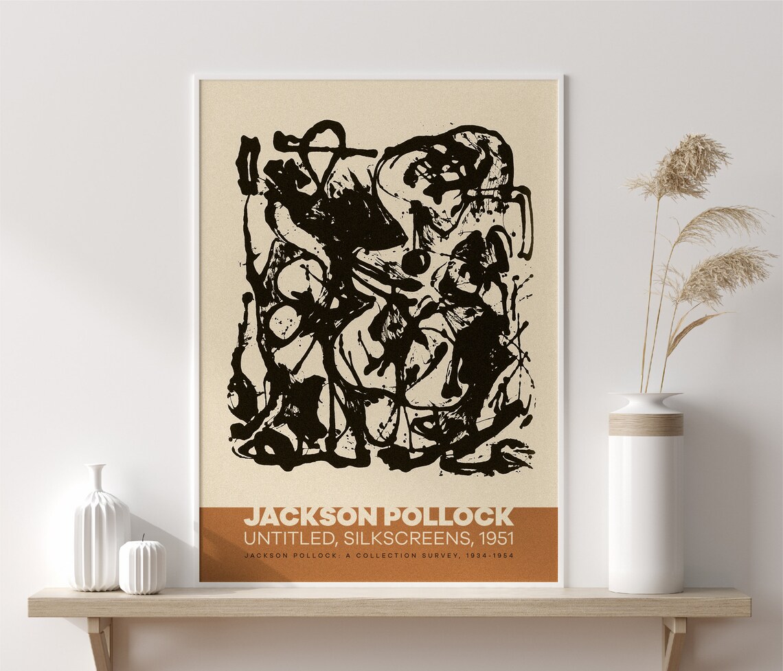 Jackson Pollock Print Art Custom Color Poster Jackson - Etsy Australia