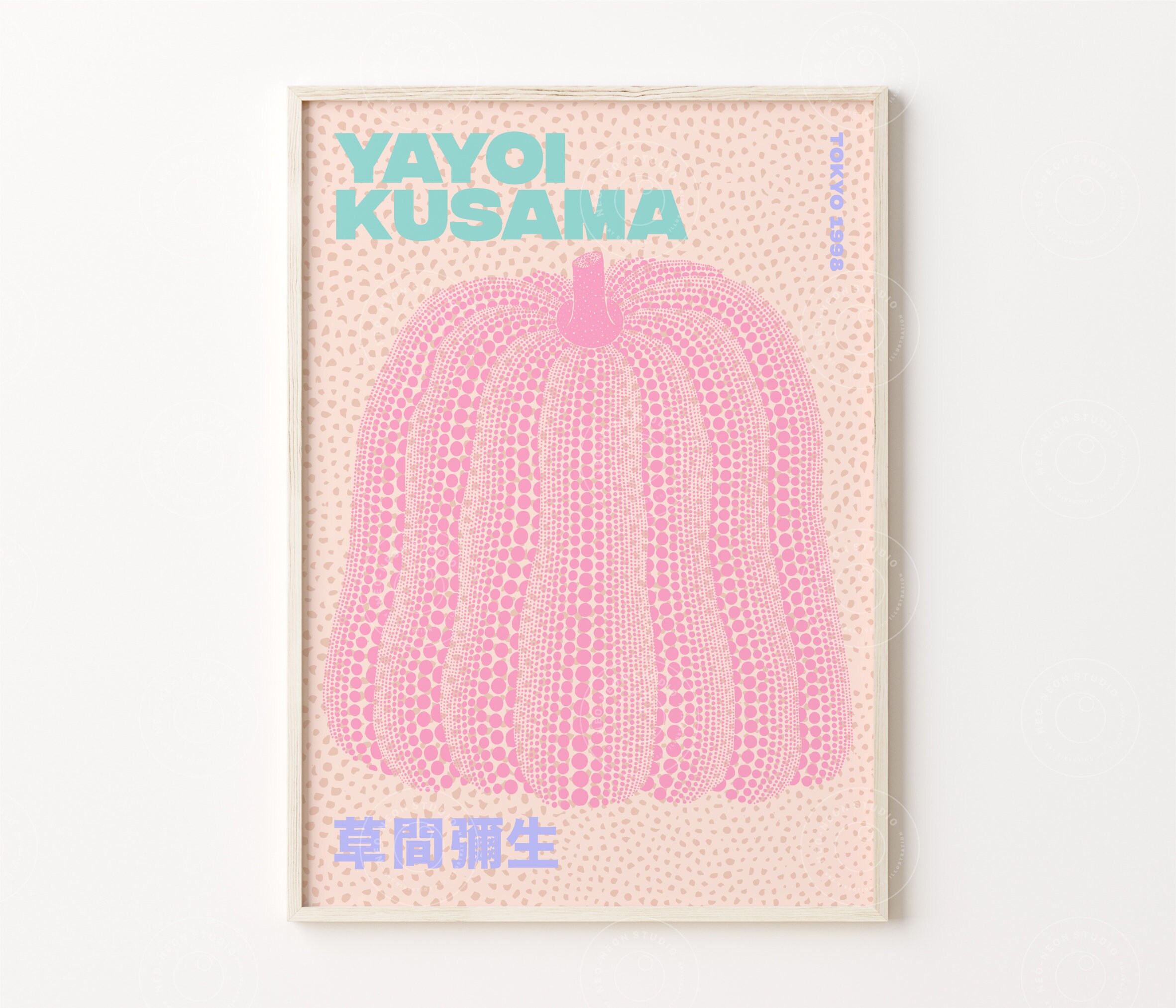 Yayoi Kusama Art Print Yayoi Kusama Pumpkin Poster Digital - Etsy