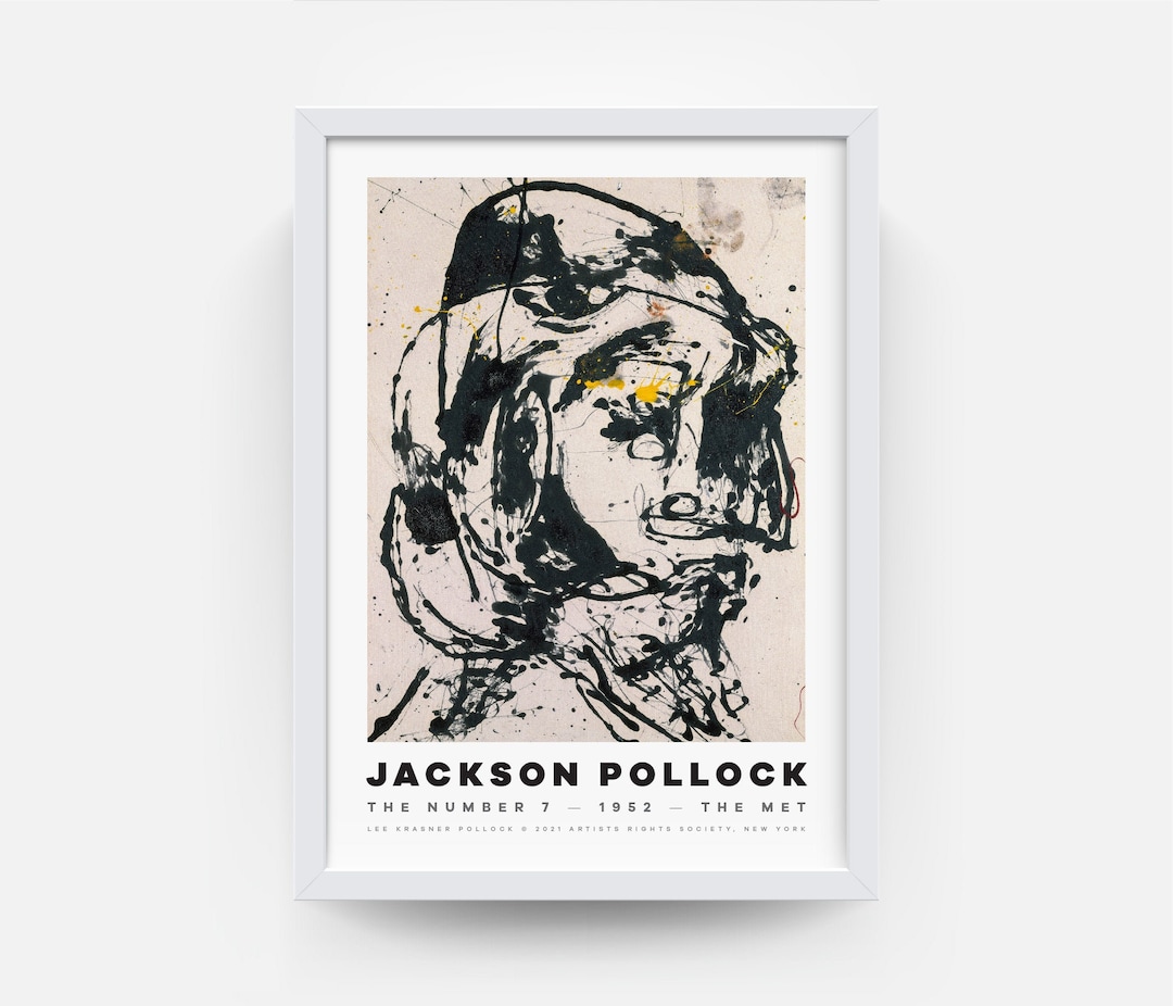 Jackson Pollock Painting Poster, Digital Download, Exhibition Poster ...