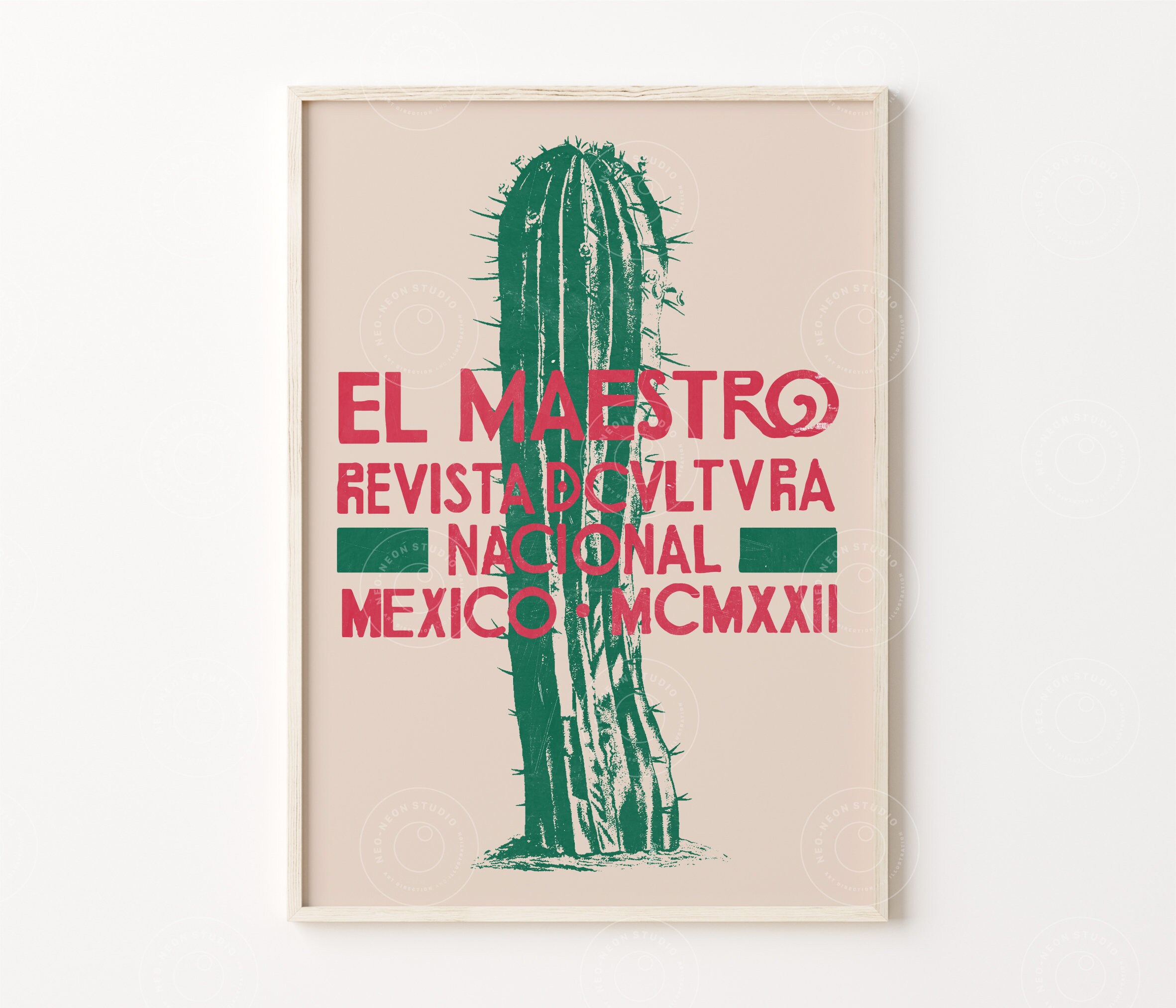 El Maestro Poster Mexican Vintage Art Print Mexican Poster | Etsy