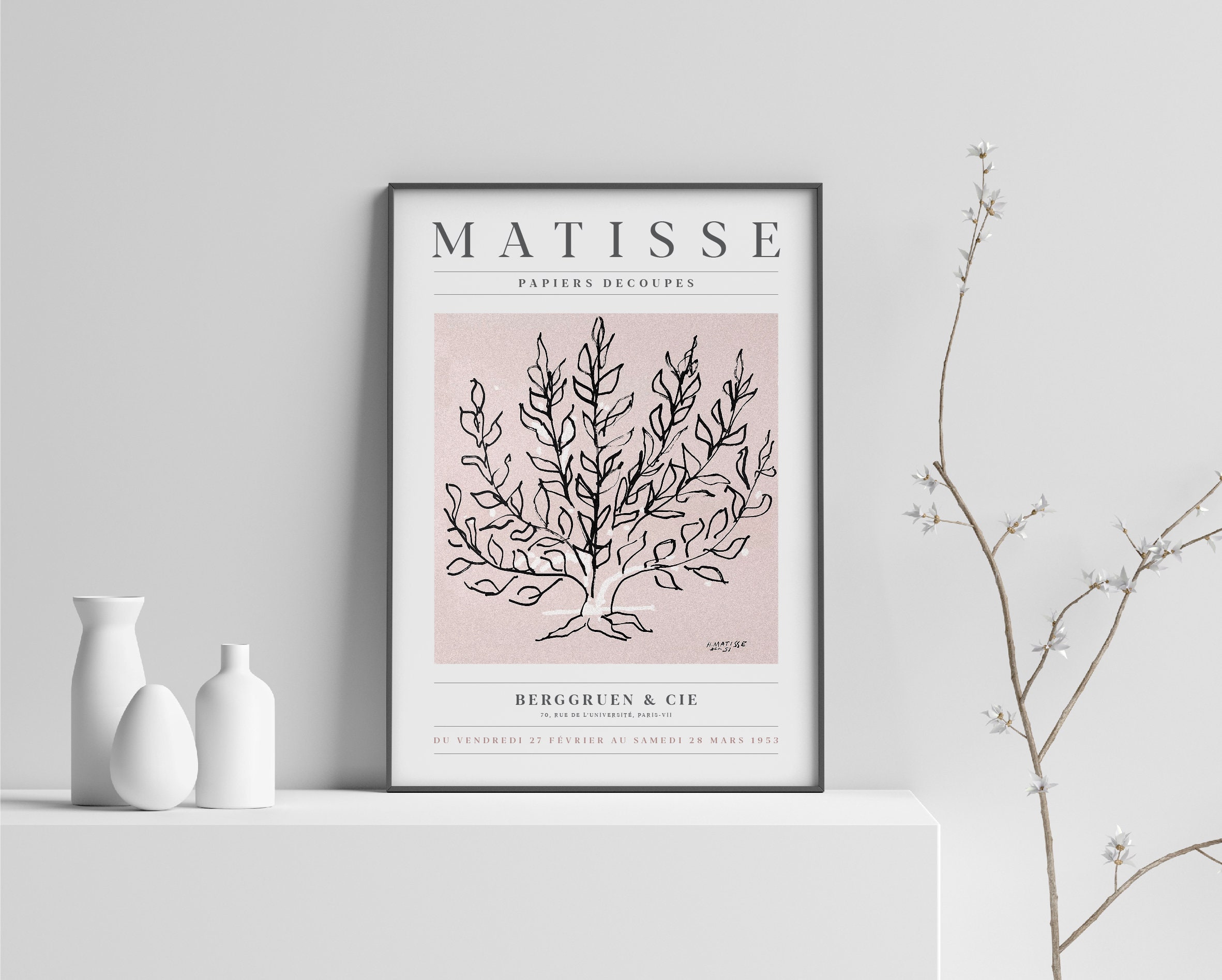 Matisse Tree Sketch Tree Poster Printable Poster Digital - Etsy