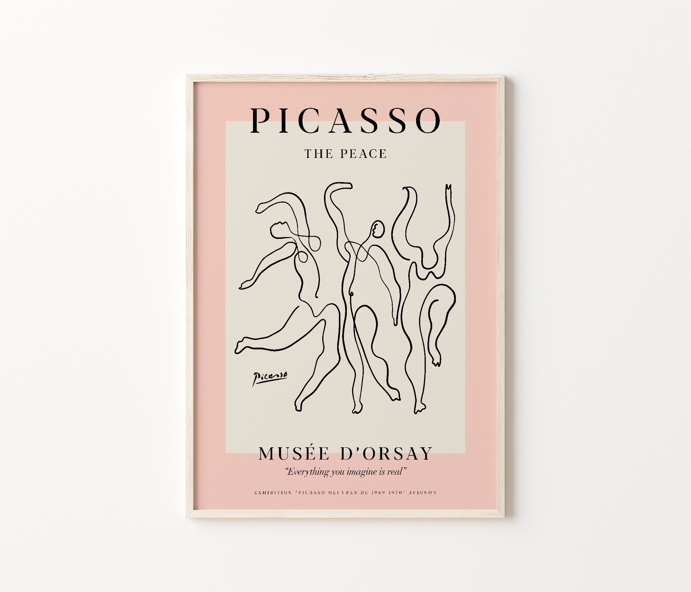 Picasso Art Print Picasso Three Dance Picasso Exhibition - Etsy