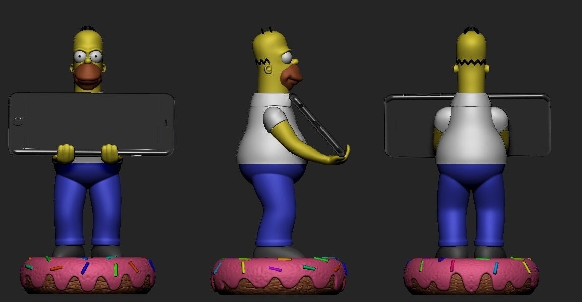 Homer Simpson Joystick Holder - Etsy