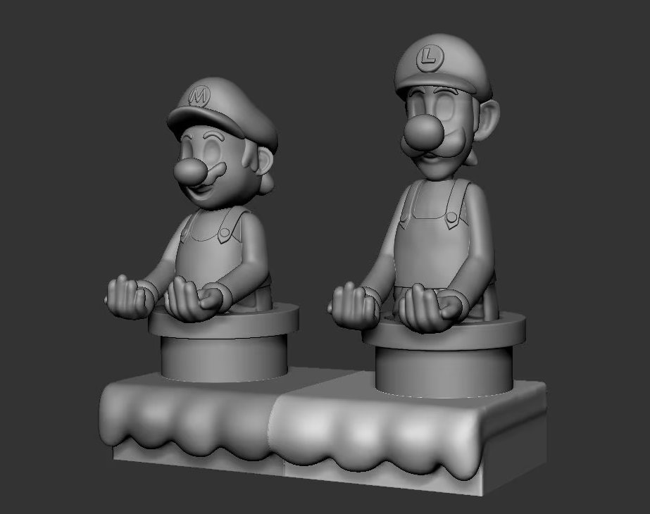 Mario and Luigi Super Mario Bros Joystick Holder - Etsy