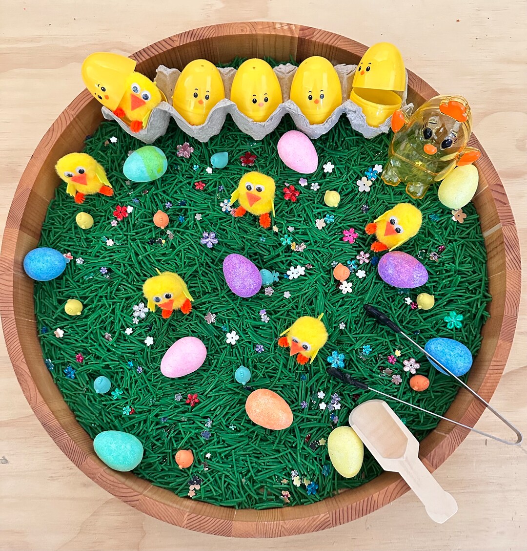 April Easter Spring Sensory Bin Kit - Etsy