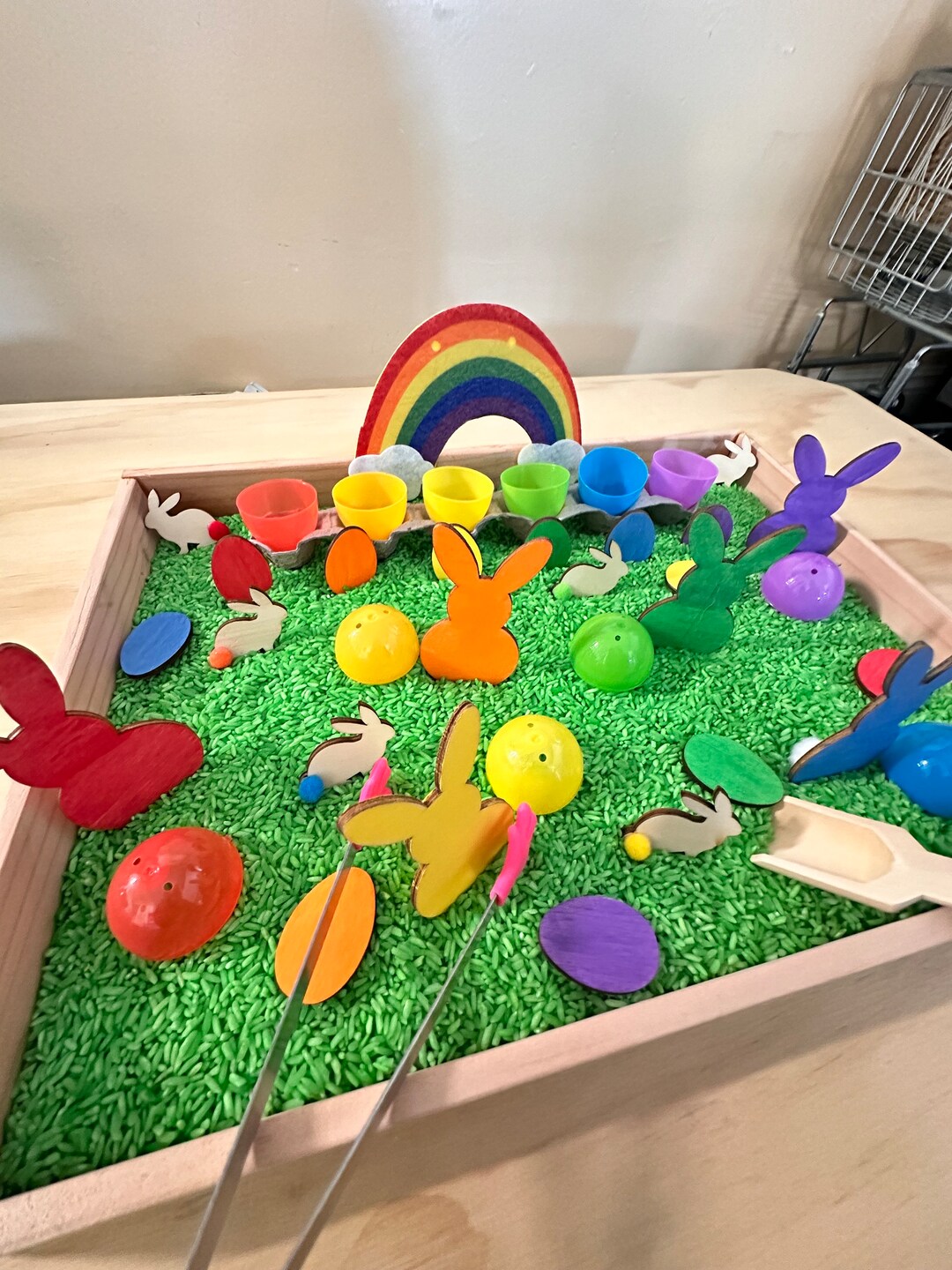 April Easter Spring Sensory Bin Kit - Etsy