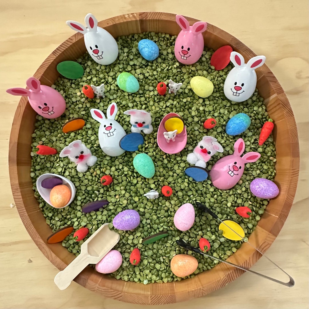 April Easter Spring Sensory Bin Kit - Etsy