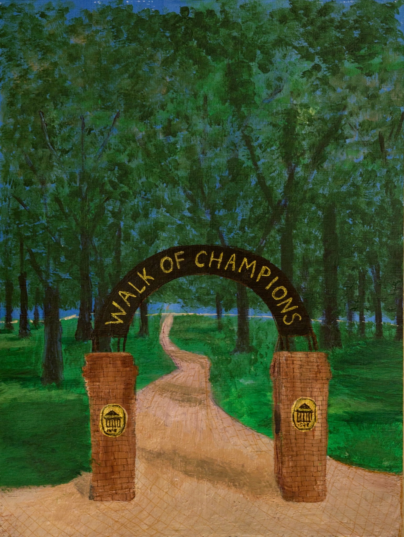 Ole Miss Walk of Champions. Unframed Original Becky Lazzeri Acrylic ...