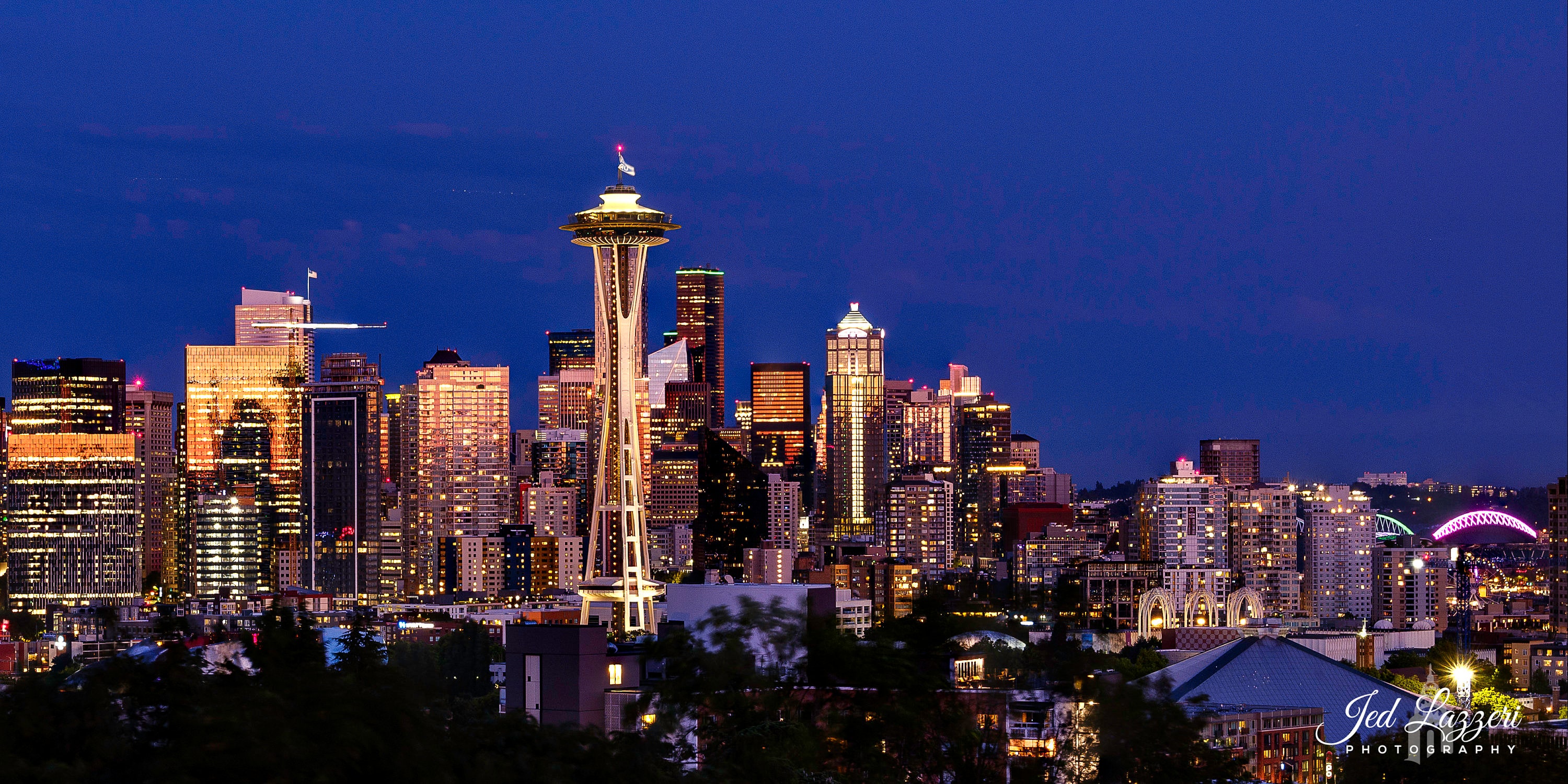 Seattle Skyline Panorama. Photographic Print From Lazzeri Photography ...