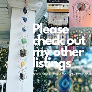 7 Chakra Crystal Gemstone Indoor Wall Hanger Hanging Boho - Etsy