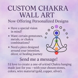 7 Chakra Crystal Gemstone Indoor Wall Hanger Hanging | Boho Home Decor ...