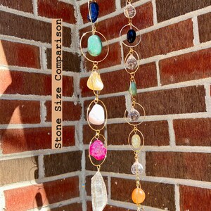 7 Chakra Crystal Gemstone Indoor Wall Hanger Hanging Boho Home Decor ...