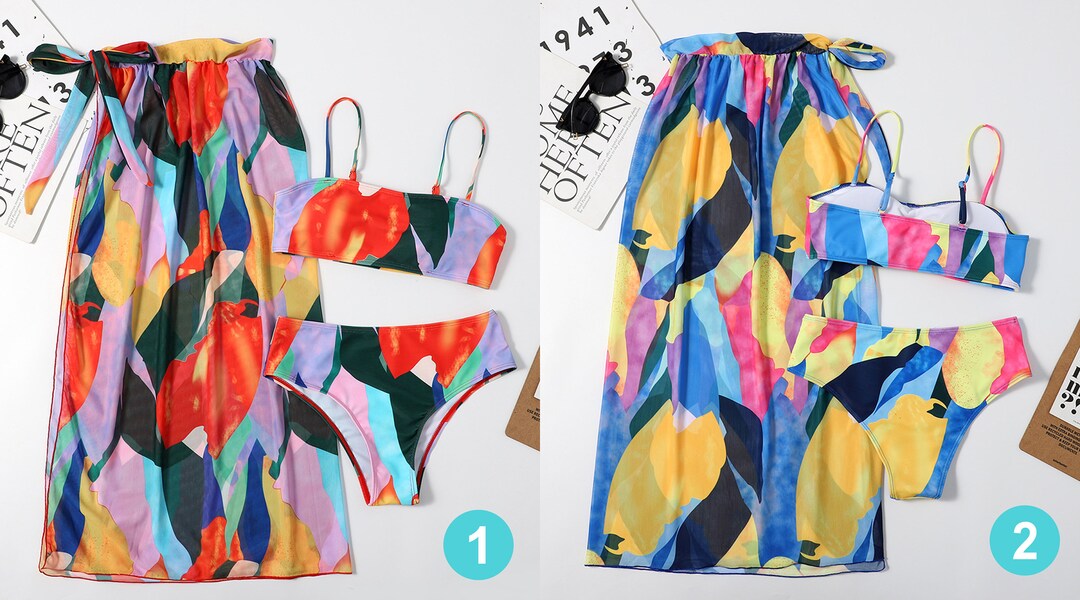 Colorful Swimsuit 2021 Summer Beach Swim Wear Women - Etsy