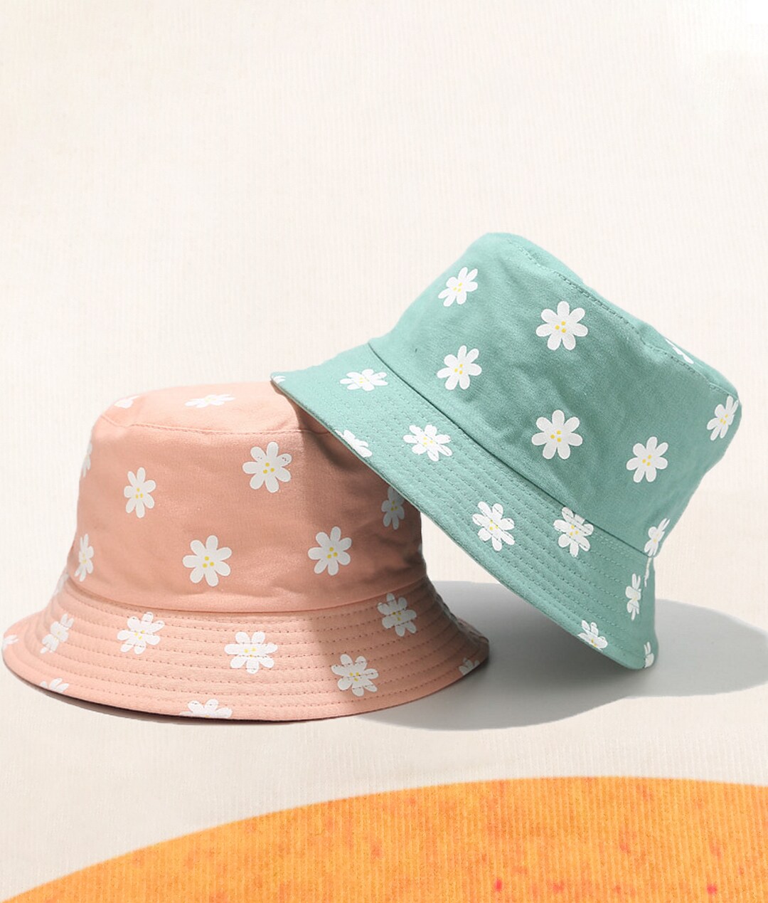 Floral Daisy Bucket Hat Adult Bucket Hat Flowery Bucket Hat - Etsy
