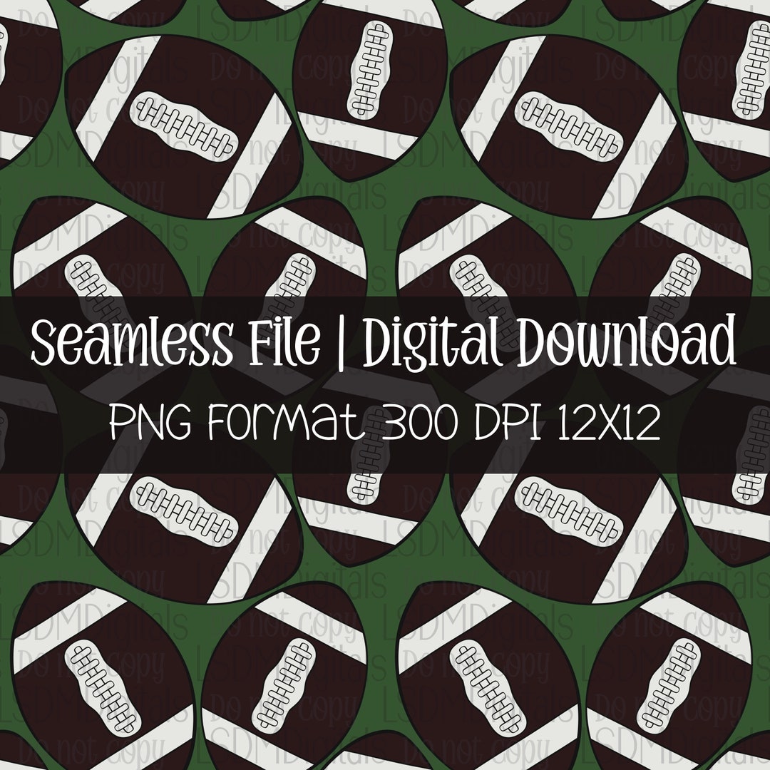 Football Seamless File, Hand Drawn - Etsy