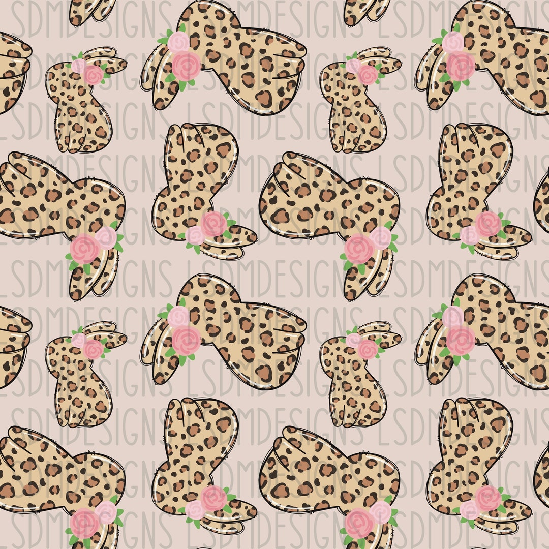 Cheetah Bunny | Easter Png | Seamless File | Digital Download - Etsy