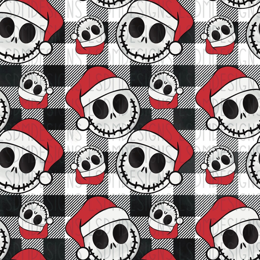 Santa Skelly Plaid | Santa Png | Skelly Png | Jack Png | Halloween Png ...