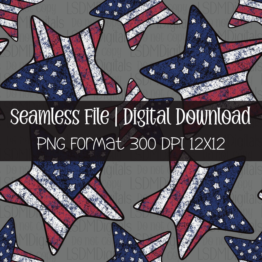 HAND DRAWN Patriotic Stars | Patriotic Png | 4th of July Png | America ...