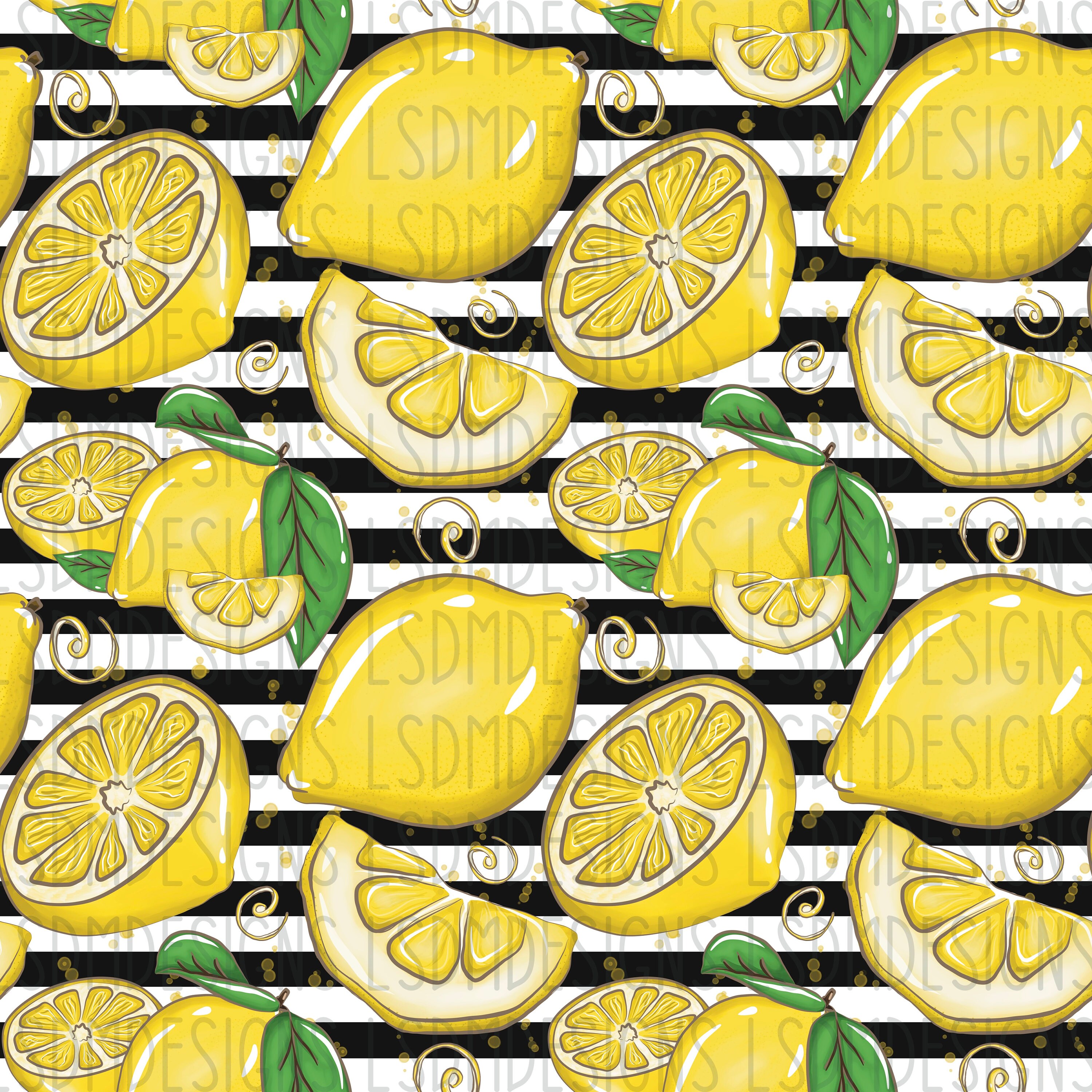 Lemon Stripes | Lemon Png | Food Png | Food/drink Png | Seamless File ...