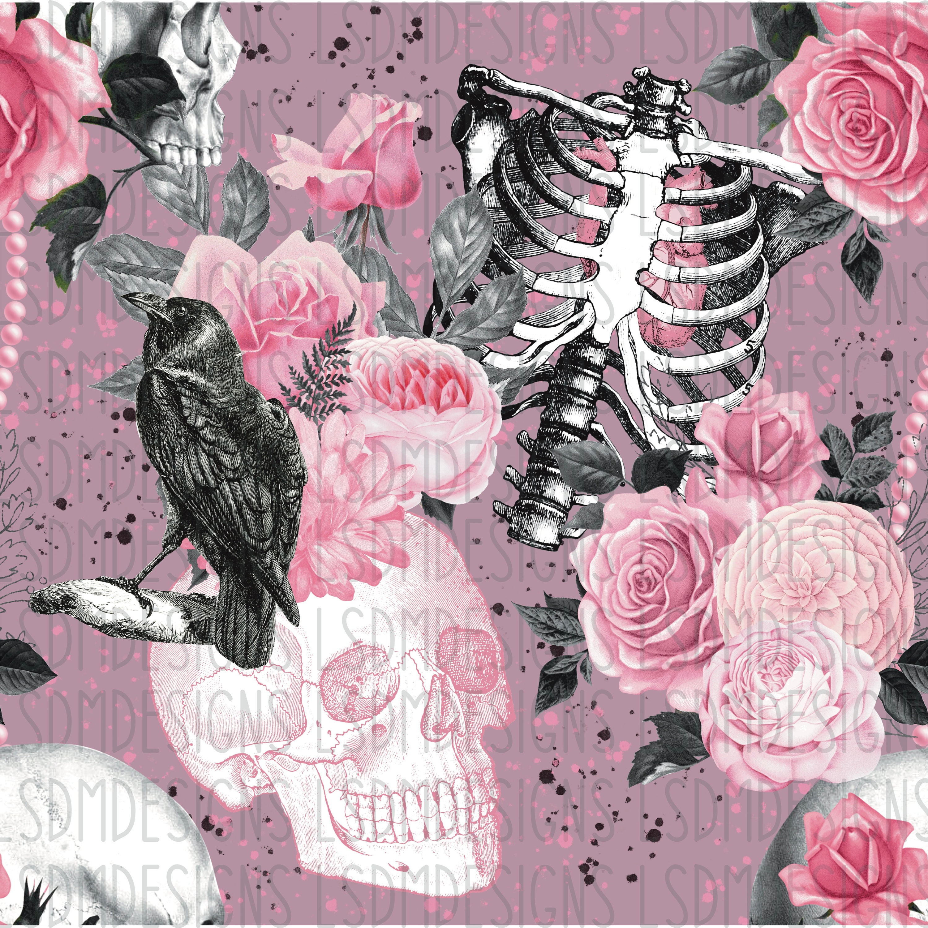 Pink Skeleton Gothic Gothic Png Skeleton Png Pink Gothic - Etsy