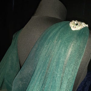 Unique Emerald Green Lace Edge Cloak for a Regal and Romantic Wedding ...