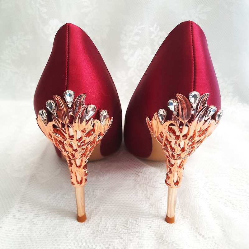 Red Bridal Shoes - Etsy