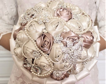Ivory Rose Bouquet - Etsy