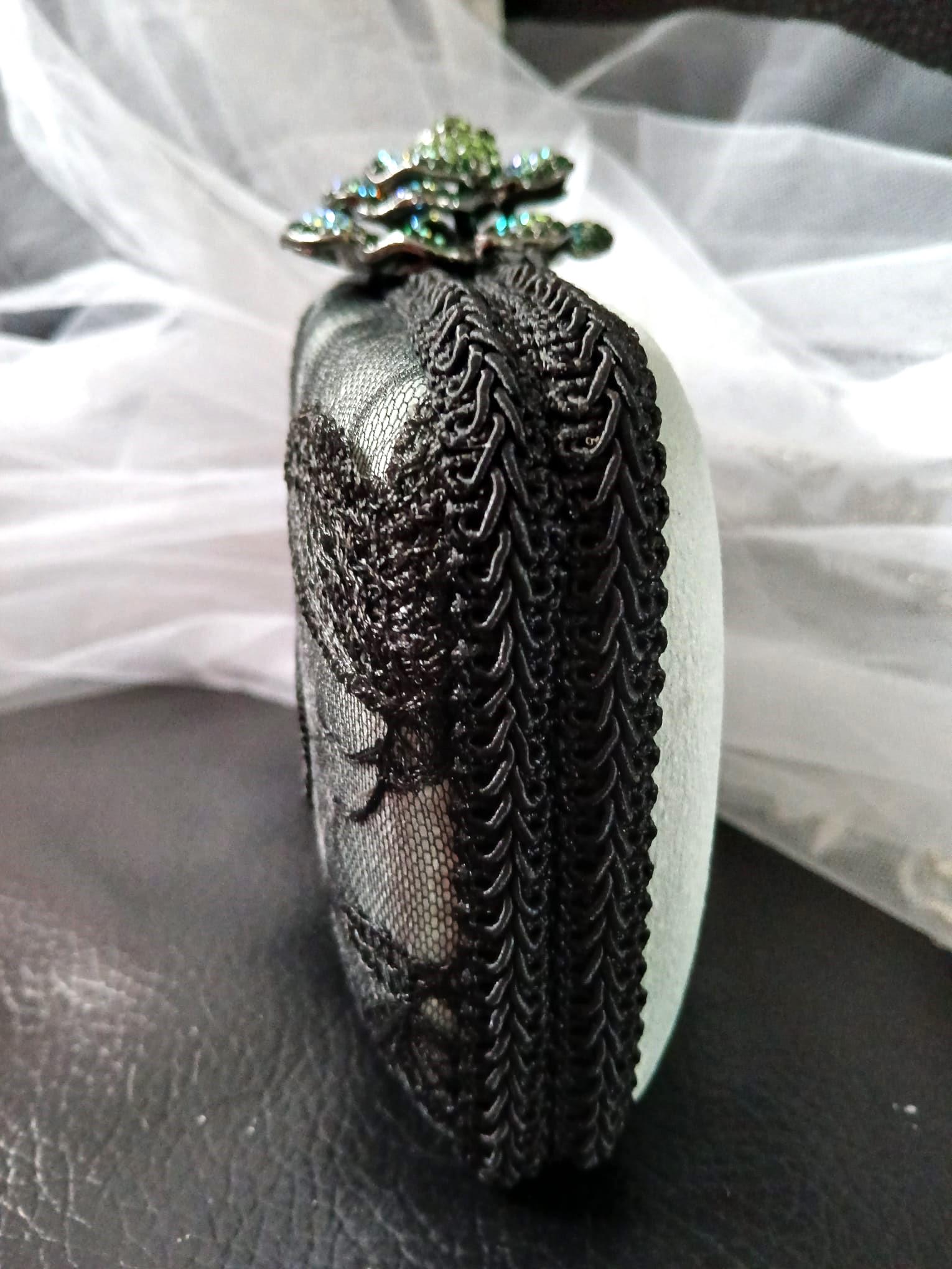 Sage Green Velvet Gothic Clutch: Butterfly Flower Closure, Wedding ...