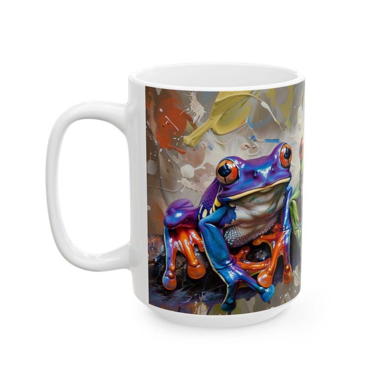 Tree Frogs Brightly Colored Amphibians Coffee Tea or Coco Mug ...