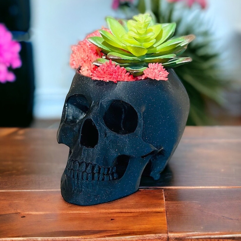Skull Planter - Etsy