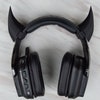 Lucifer Demon Horns for Headphones, BIG Anime Gothic Curved Ram Horn ...