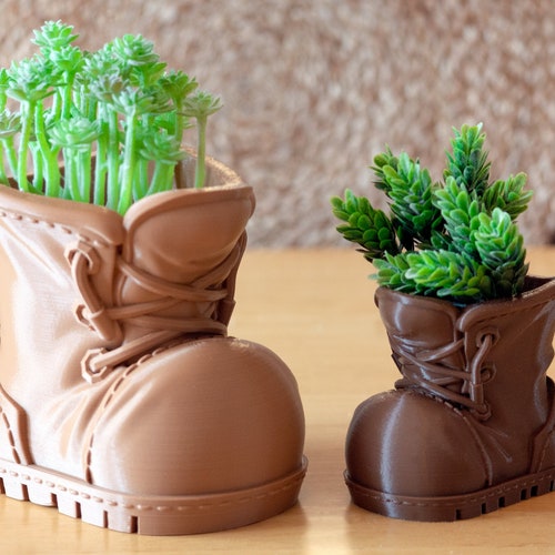 3D Printed Boot Planter - Etsy