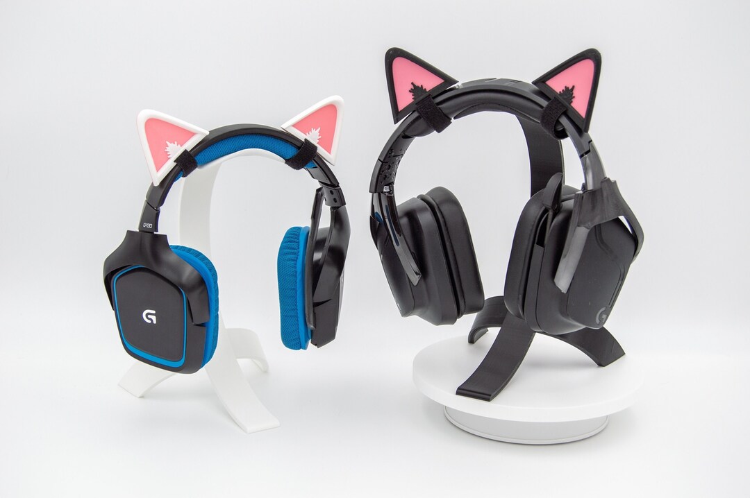 Tufted Cat Ear Attachment for Headset, Gaming Accessories, Twitch ...