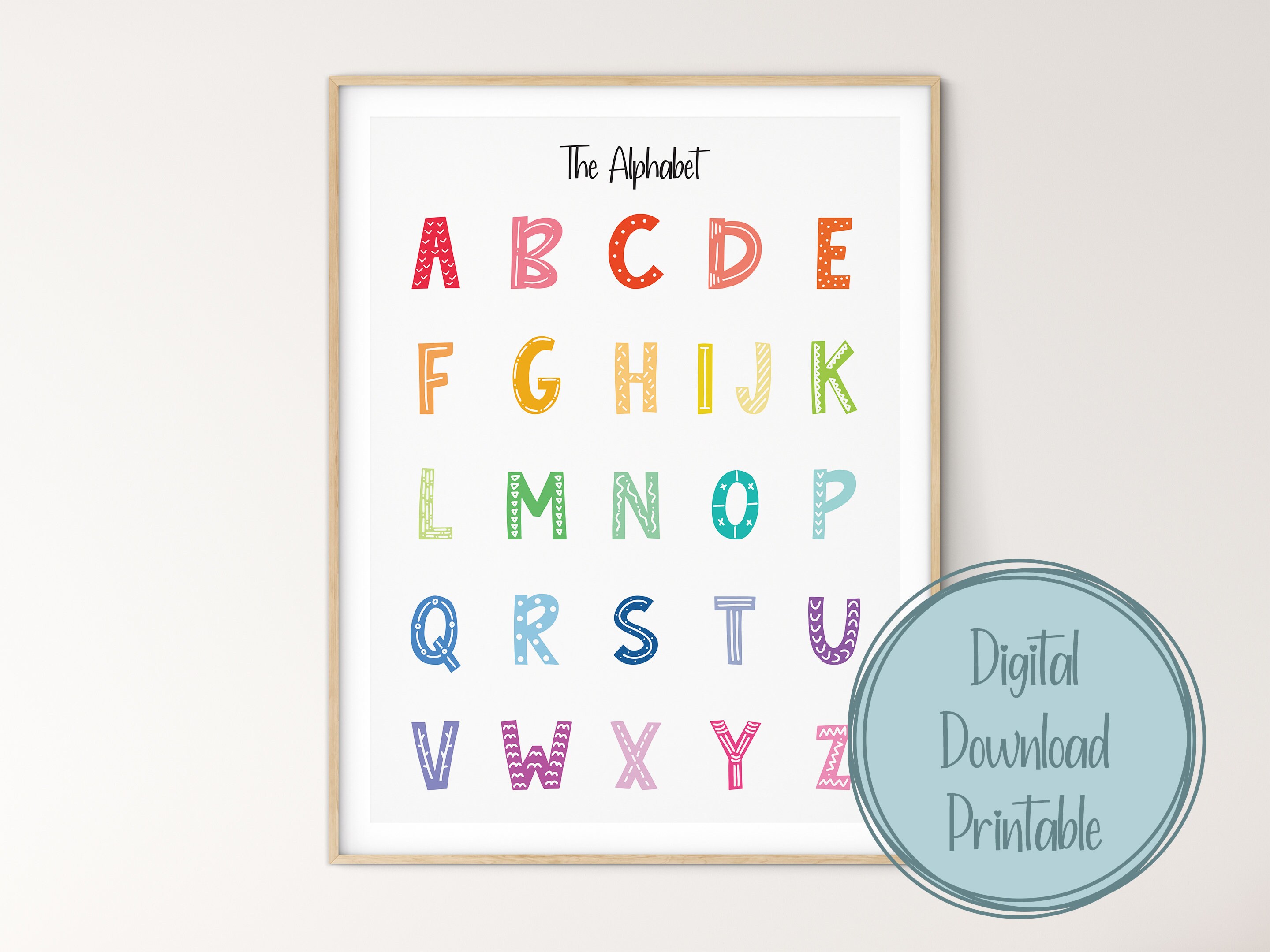 Typography printable Languages printable Rainbow poster Housewarming ...
