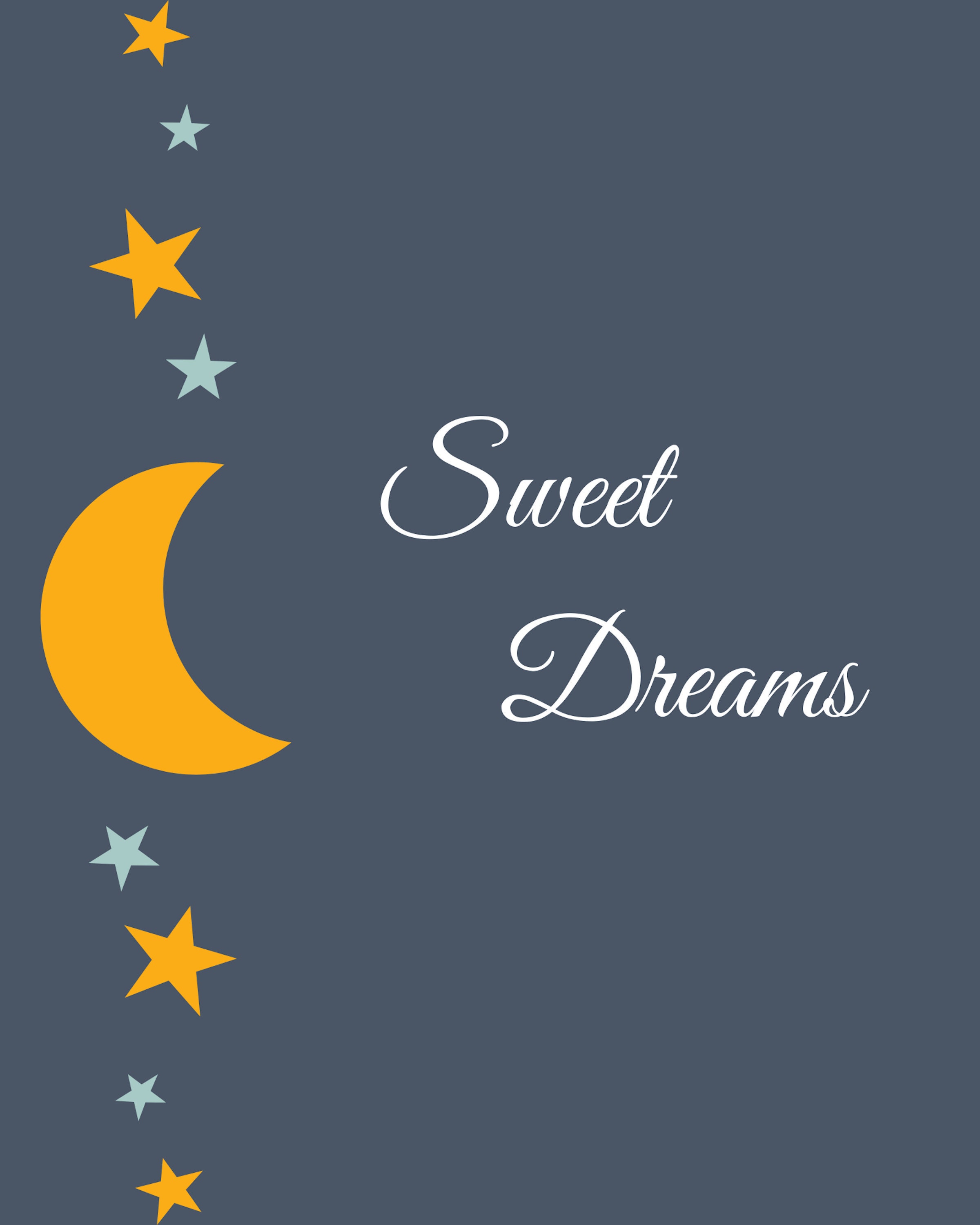 Sweet Dreams Printable Wall Art Printable Art Instant Download Wall ...